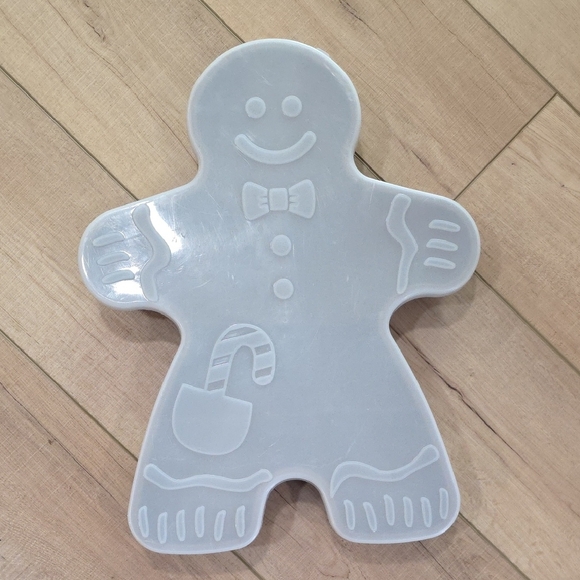 Holiday | Gingerbread Man Plastic Shape Divided Storage Container ...